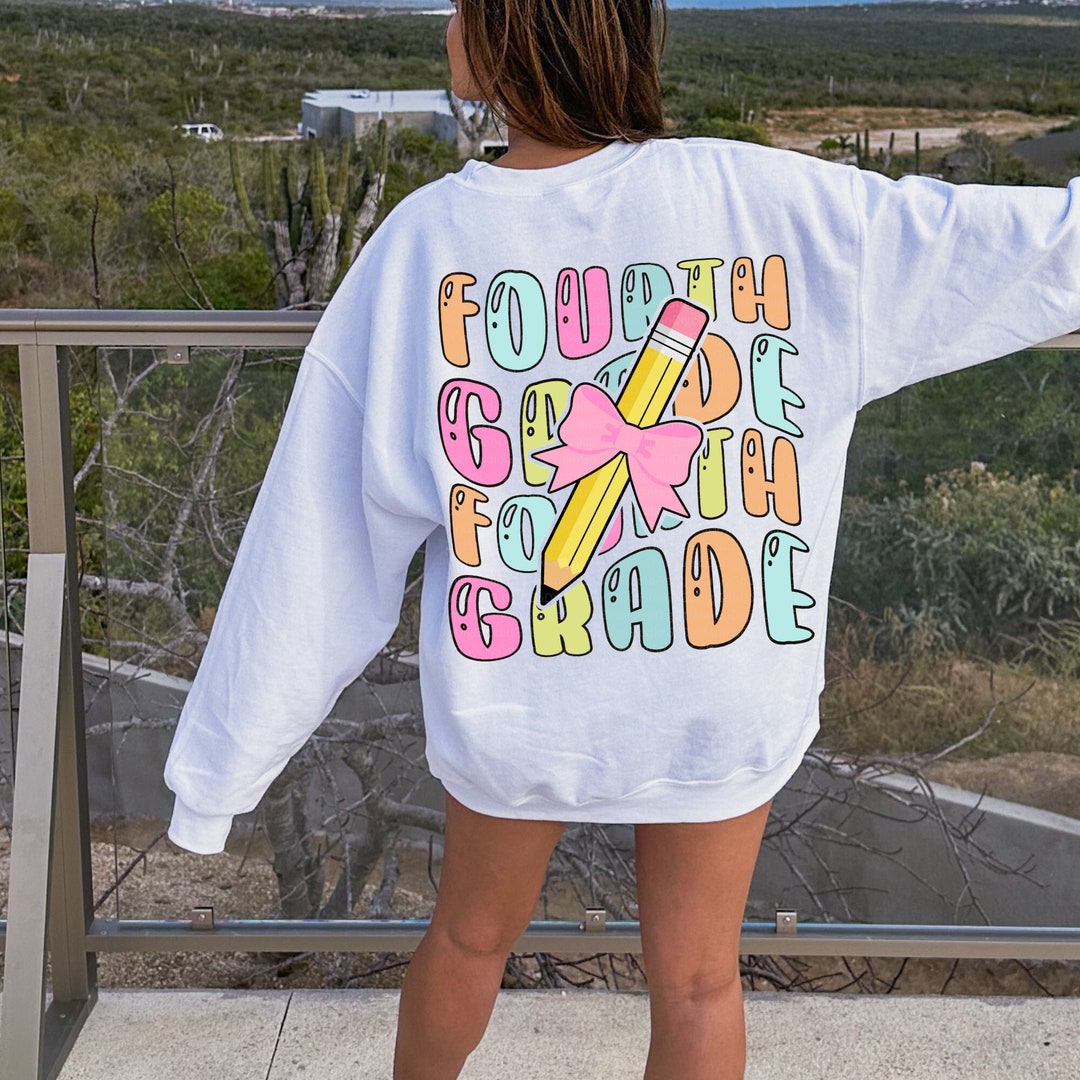 Retro Fourth Grade PNG, Fourth Grade Teacher Shirt PNG, 4th Grade ...