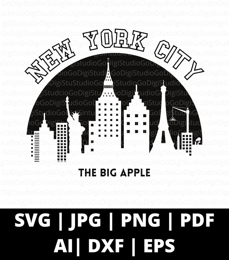 New York Svg New York Silhouette New York City Svg NYC Svg - Etsy