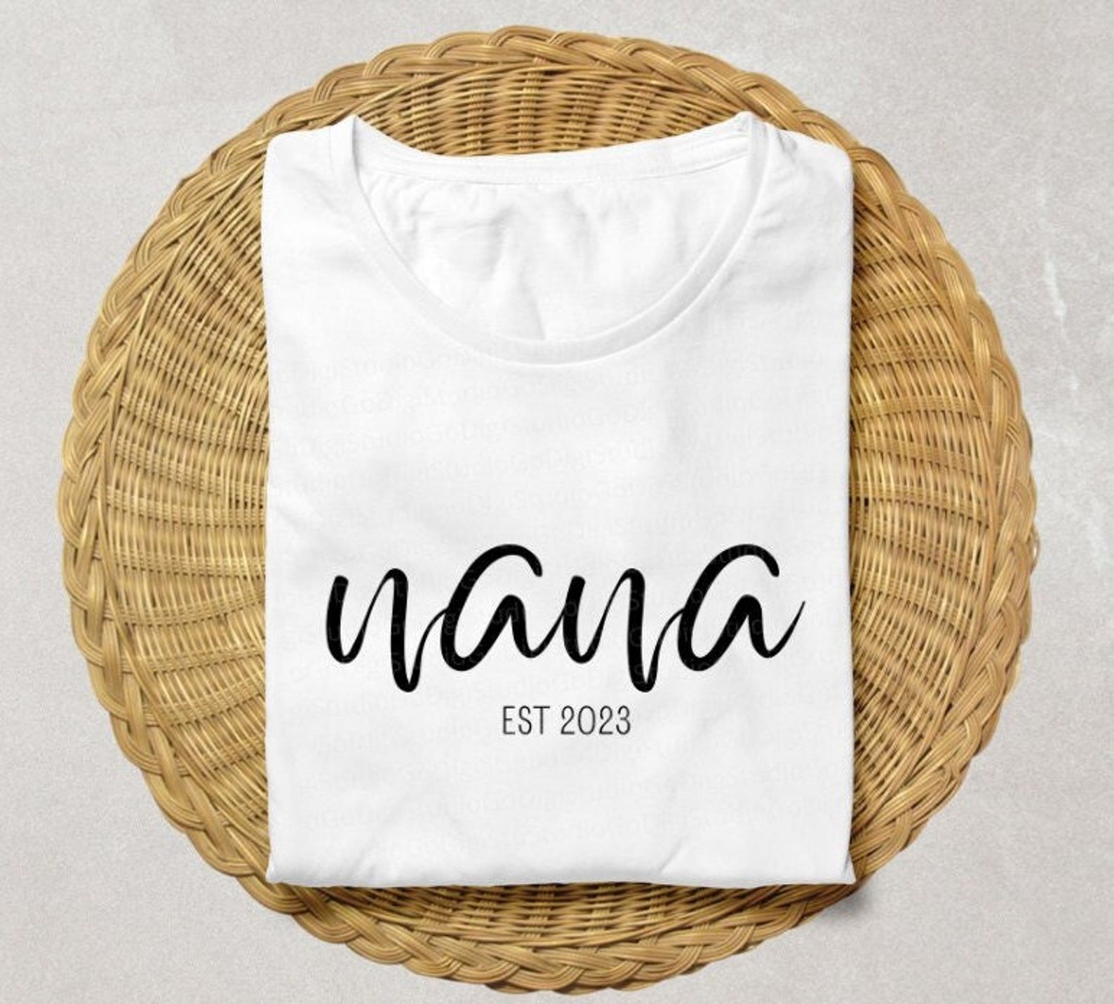 Nana Est 2023 Svg Png And Cut Files For Cricut Nana Svg Etsy Australia
