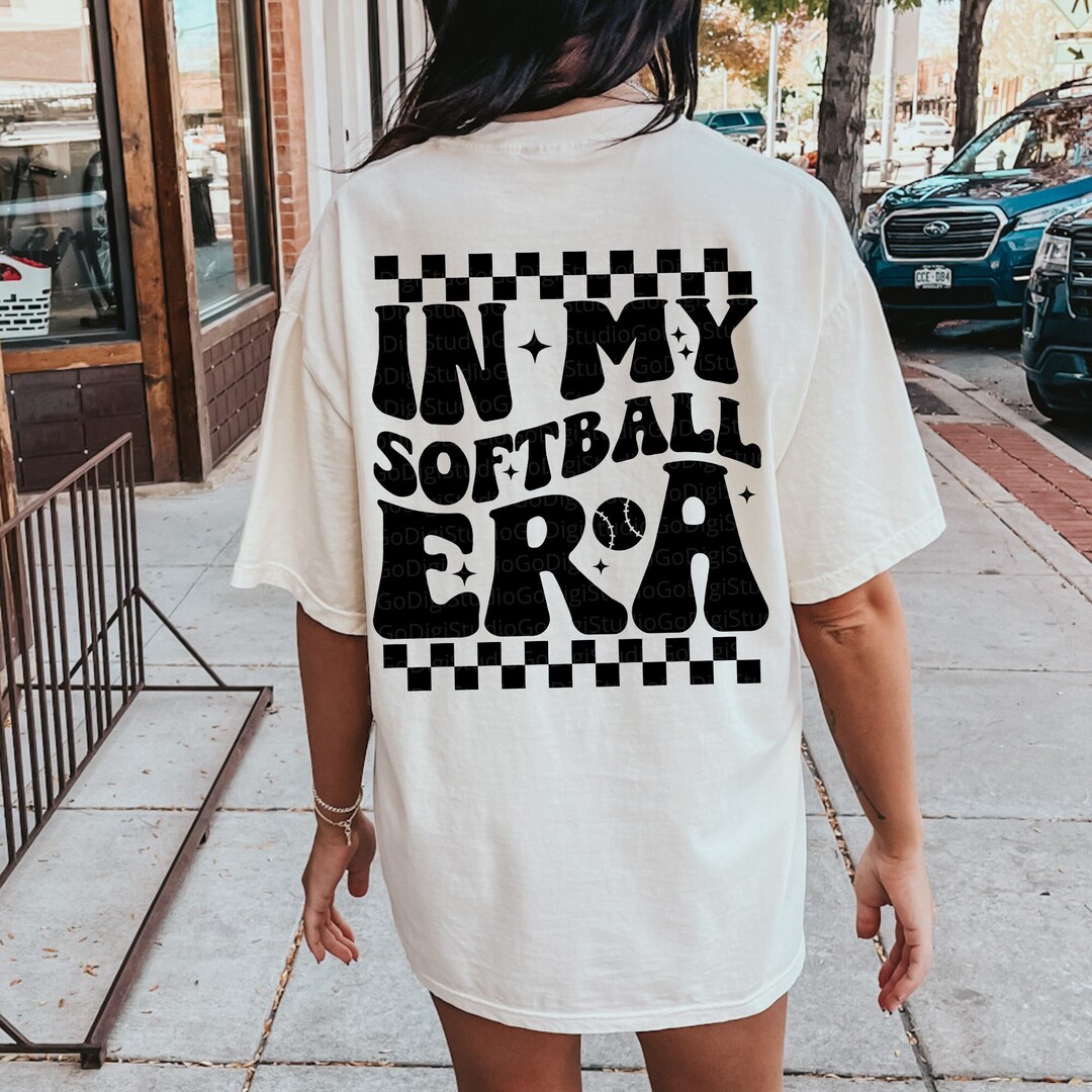 In My Softball Era Svg Png, Retro Softball Png, Softball Svg, Softball ...