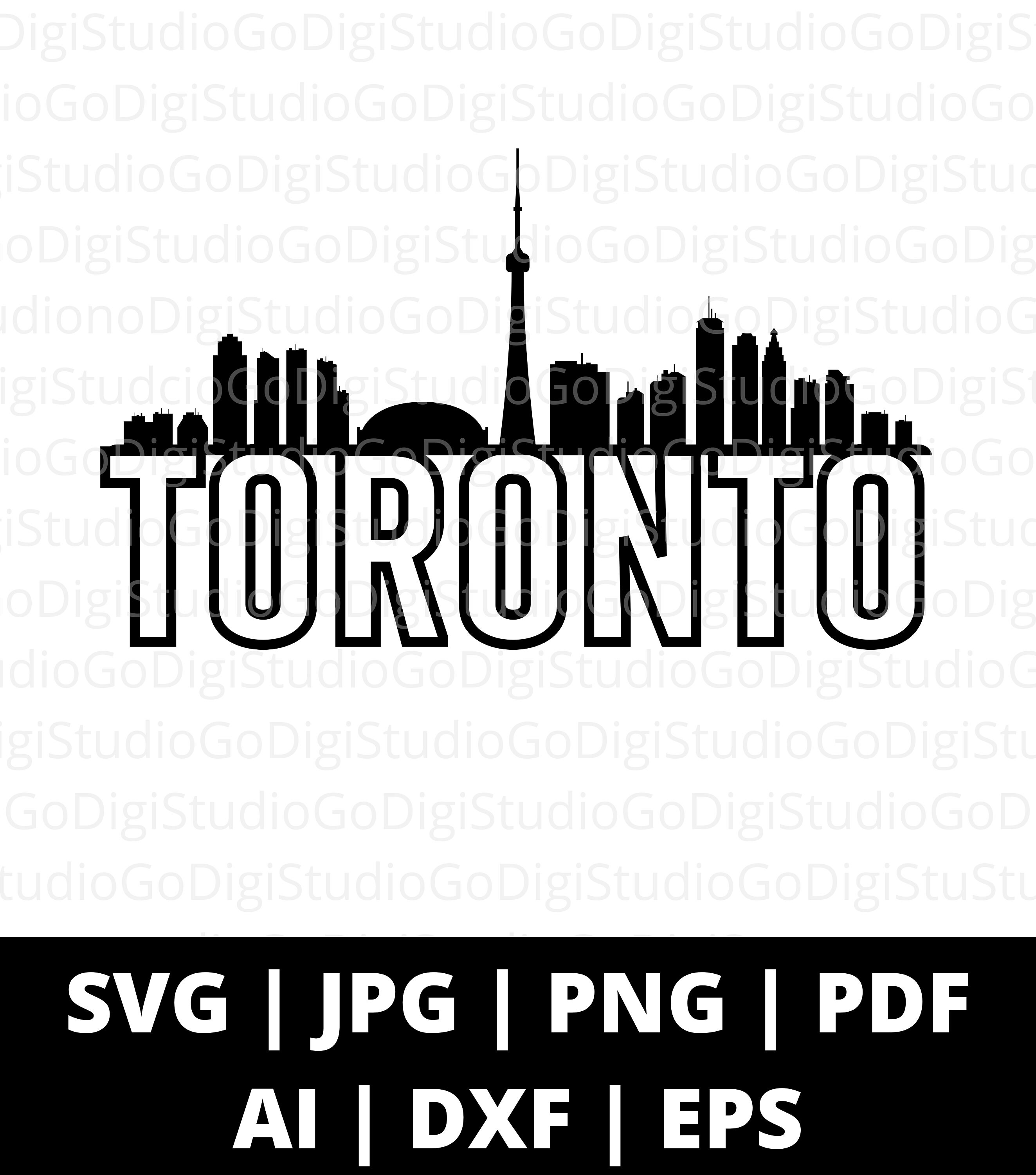 Toronto Svg Png and Cut Files for Cricut Toronto Skyline Svg - Etsy Canada