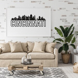 Cincinnati Svg Png and Cut Files for Cricut, Cincinnati Skyline Svg ...