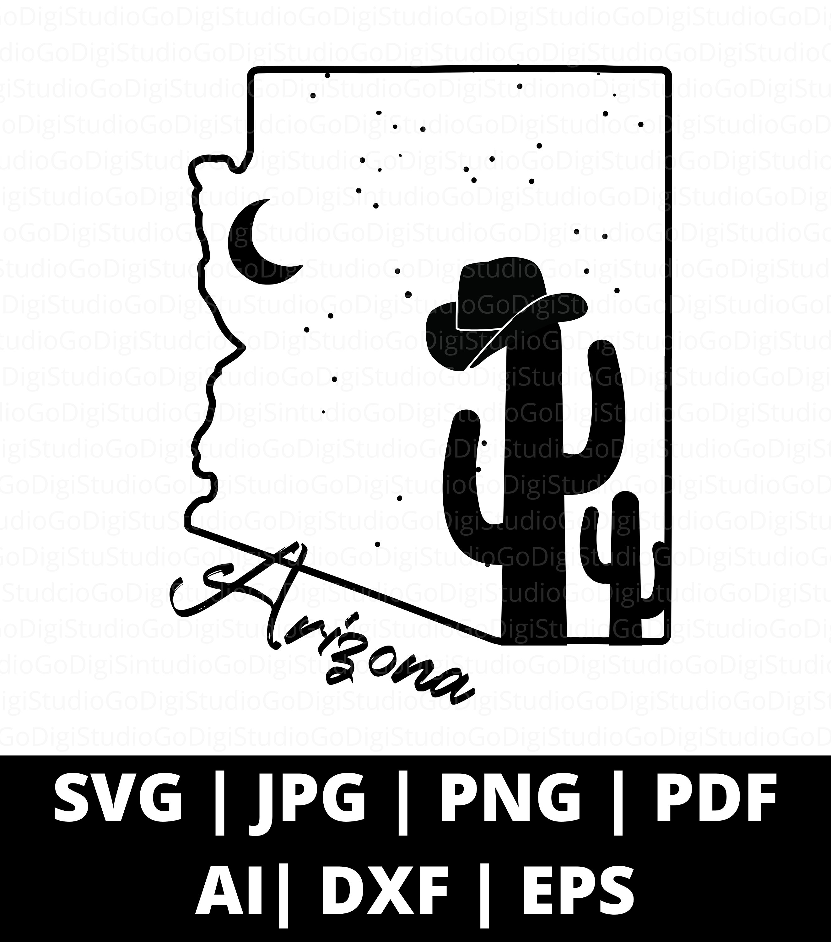 Arizona Svg Png and Cut Files for Cricut Desert Vibes Svg - Etsy Singapore