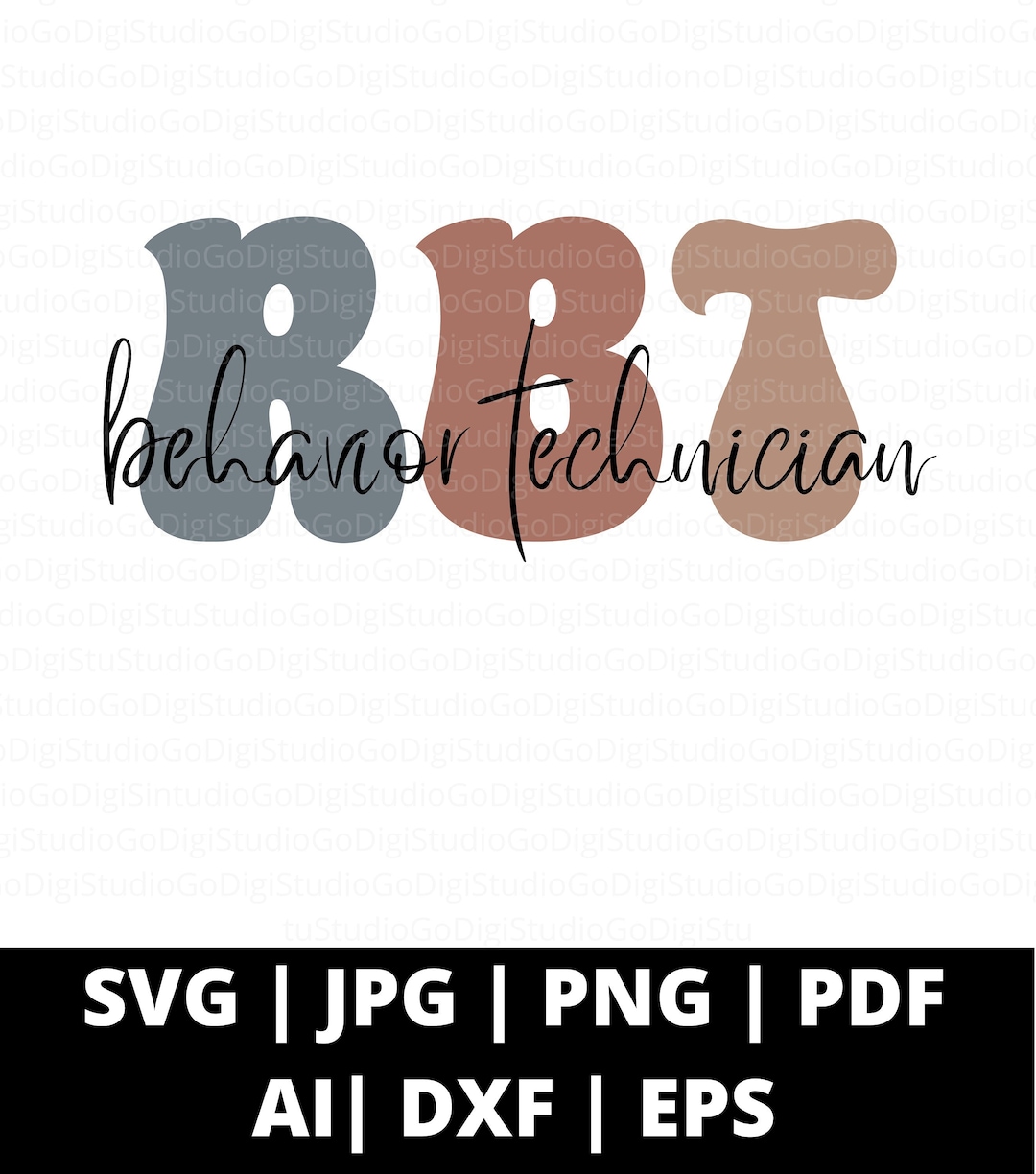 RBT Registered Behavior Technician Svg, RBT Png, ABA Therapist Svg ...