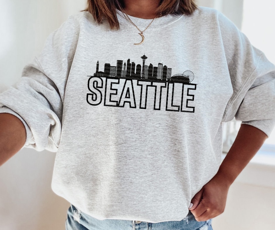 Seattle Svg, Seattle Skyline Svg, Washington Svg, Seattle Gift Svg ...