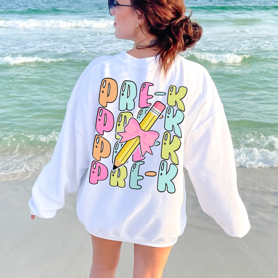 Retro Pre-k PNG, Pre K Teacher Shirt PNG, Pre-k Sublimation Design ...