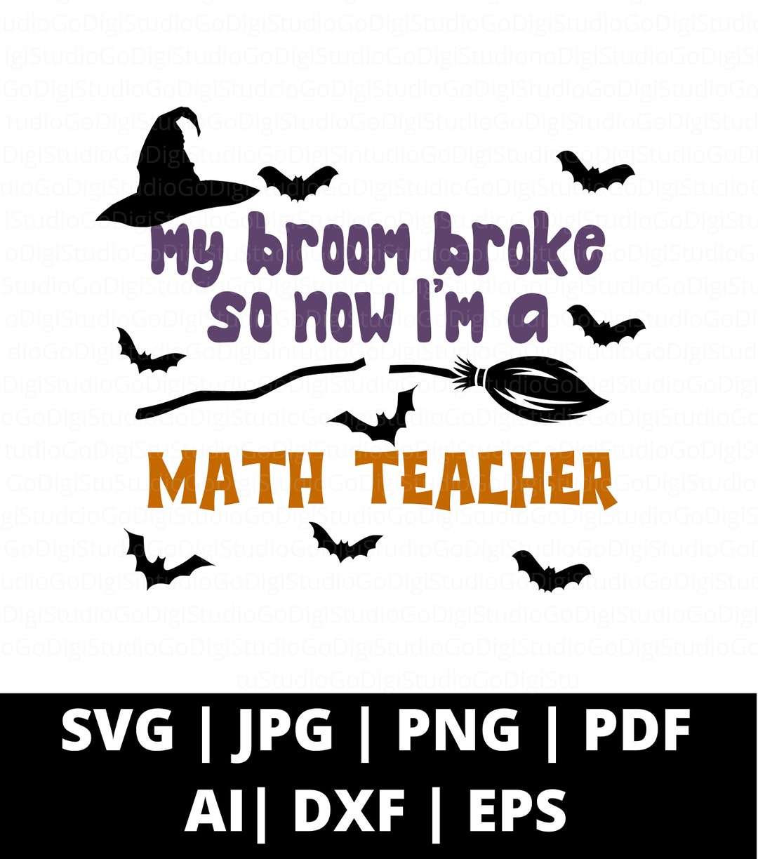 Funny Math Teacher Halloween Svg, Mathematician Halloween Svg, Spooky ...