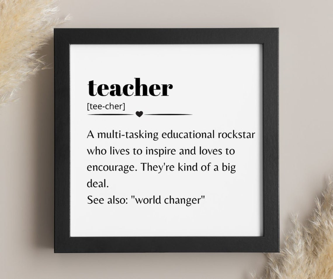 Teacher Definition Svg Png and Cut Files for Cricut Teacher - Etsy UK