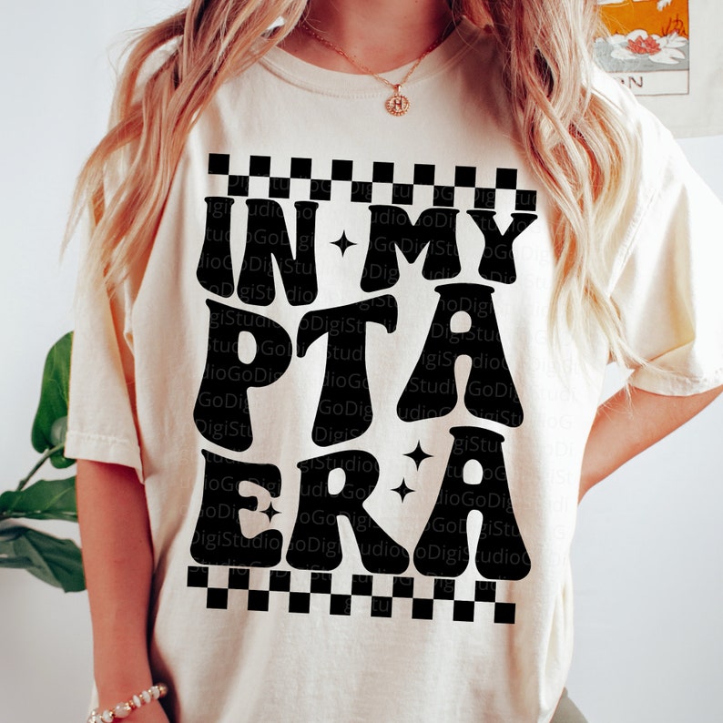 In My PTA Era Svg, Retro PTA Mom Png, Checkered PTA Sublimation, Pta ...