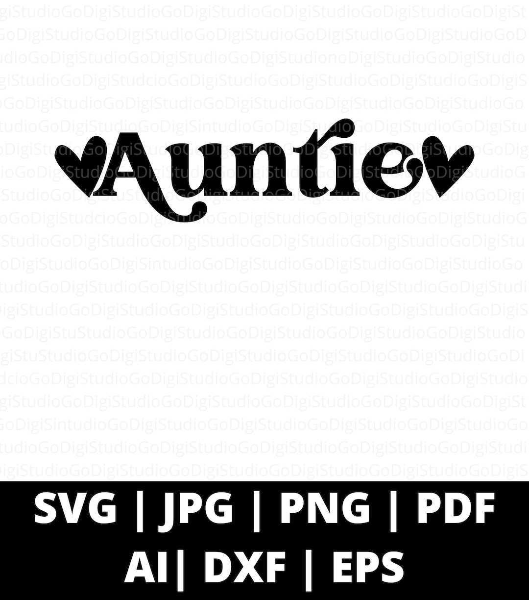 Auntie Svg Png and Cut Files for Cricut Auntie Png Auntie - Etsy