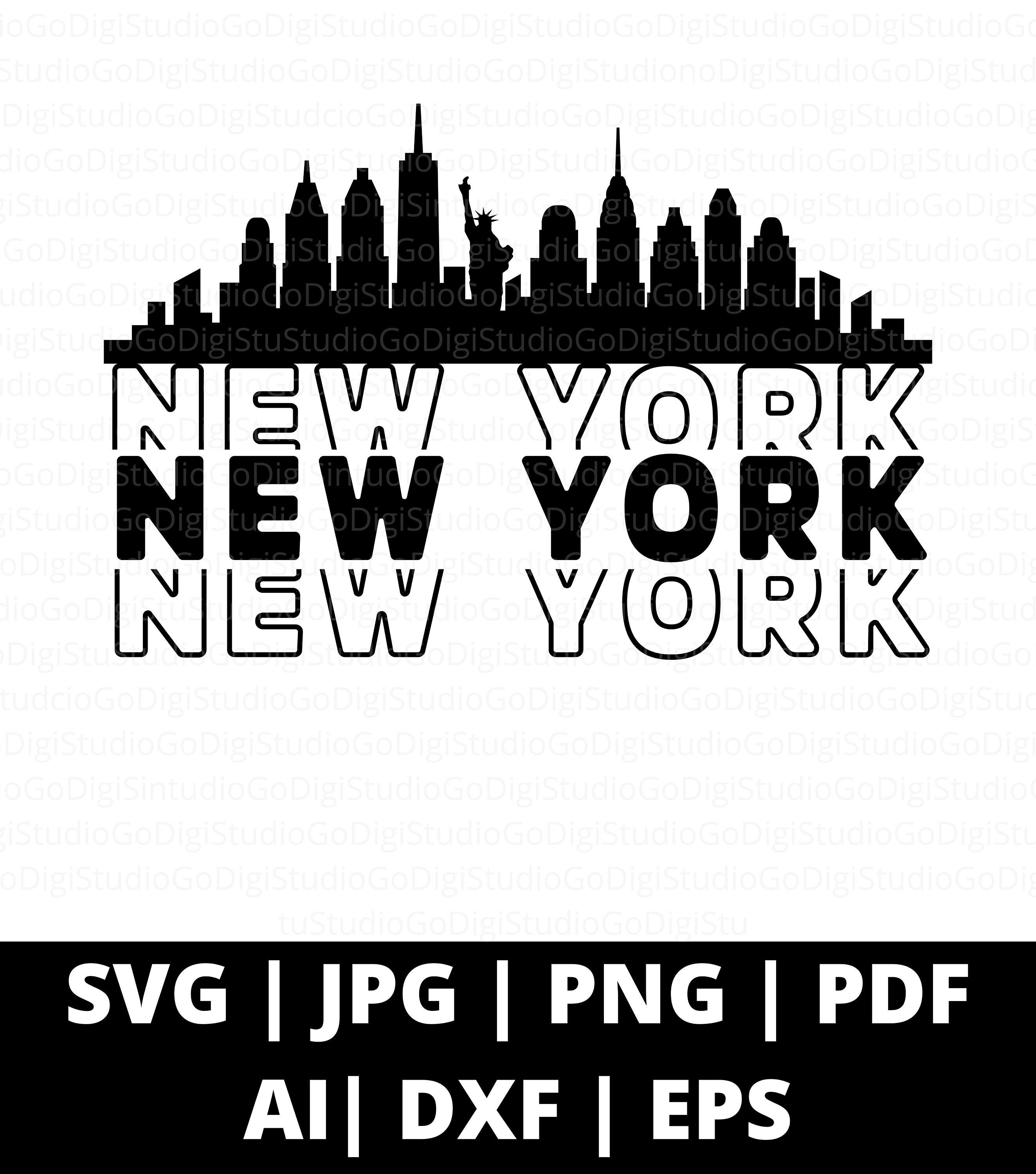 New York Svg New York Silhouette New York City Svg NYC Svg - Etsy