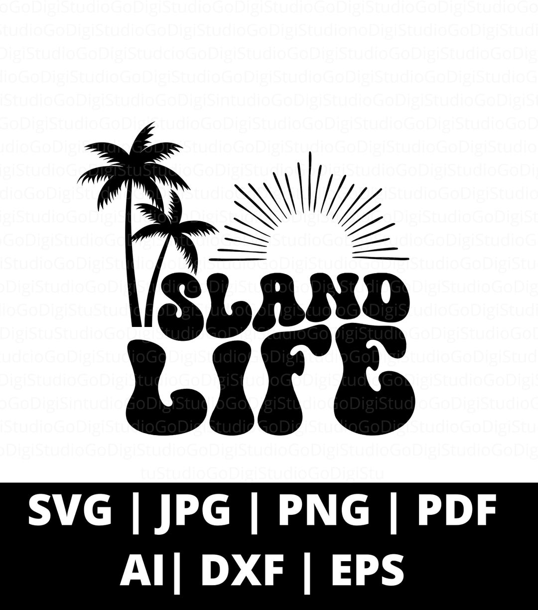 Island Life Svg Summer Svg Beach Svg Beach Shirt Svg - Etsy