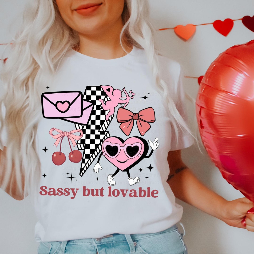 Sassy Funny Valentines PNG, Retro Valentines Sublimation Design ...