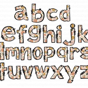 Spring Floral Alphabet Letters PNG Bundle, Floral Alphabet Clipart ...