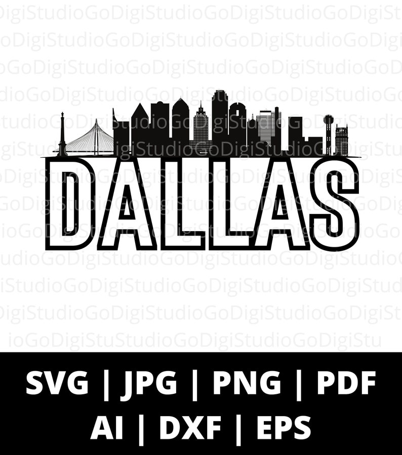 Dallas Svg Png and Cut Files for Cricut Dallas Silhouette - Etsy