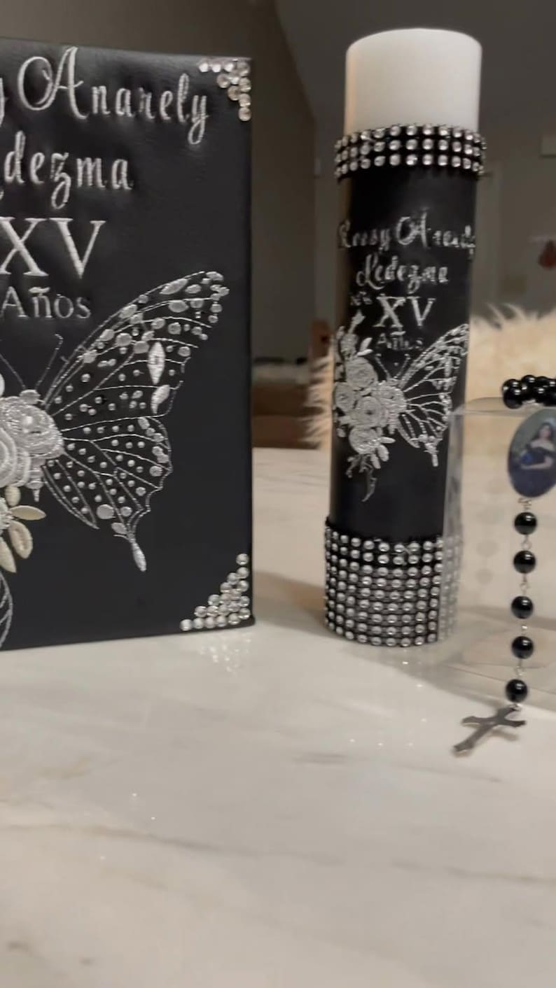 Quinceanera/biblia/perzonalizado/bible Cover for Quinceanera/ Wedding ...