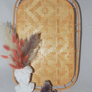 Vintage Bamboo Tray - Etsy
