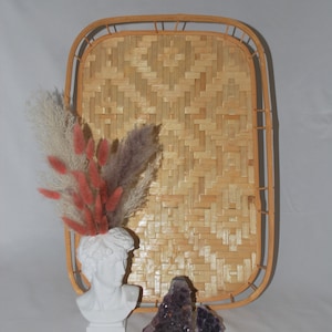 Vintage Bamboo Tray - Etsy