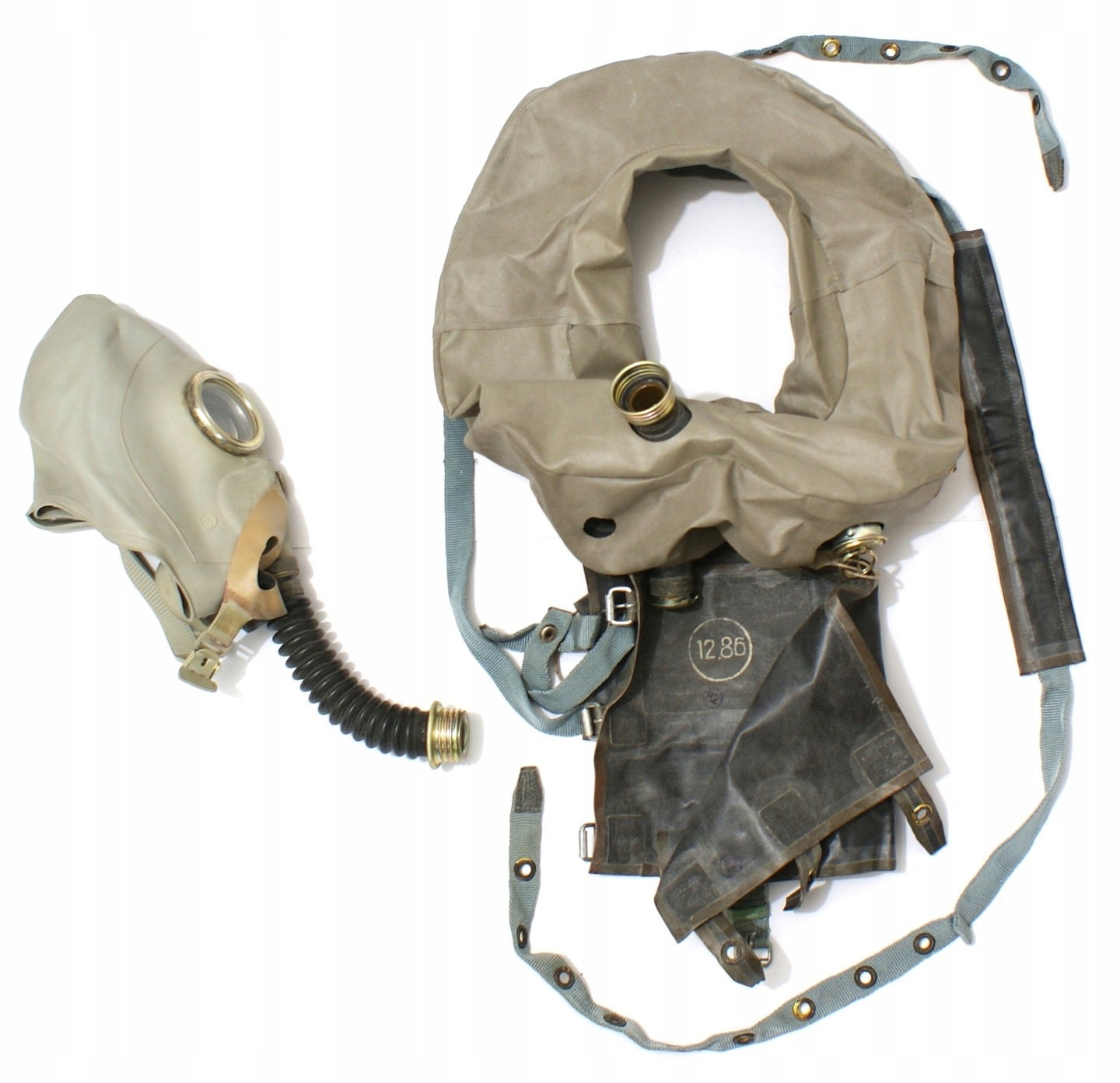 Gas Mask IP 5 Russian Military Rebreather Gray Soviet Complete Plus ...