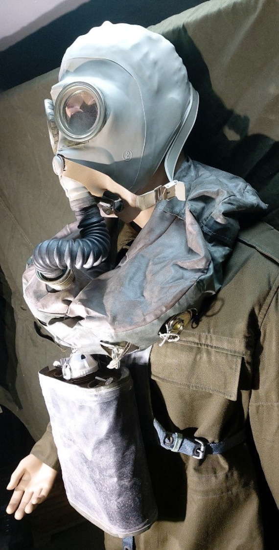 Gas mask IP 5 Russian Military Rebreather Gray soviet… - Gem
