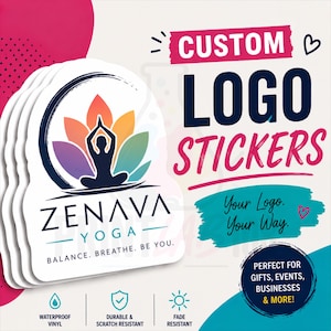 Premium Custom Vinyl Stickers | Waterproof Personalised Logo, Photo ...