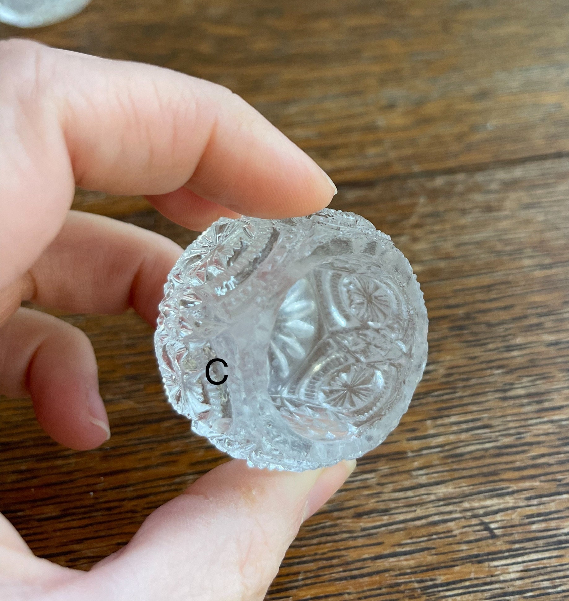 Vintage Salt Cellar / Cut Glass Salt Cellar / Salt Holder / Vintage ...