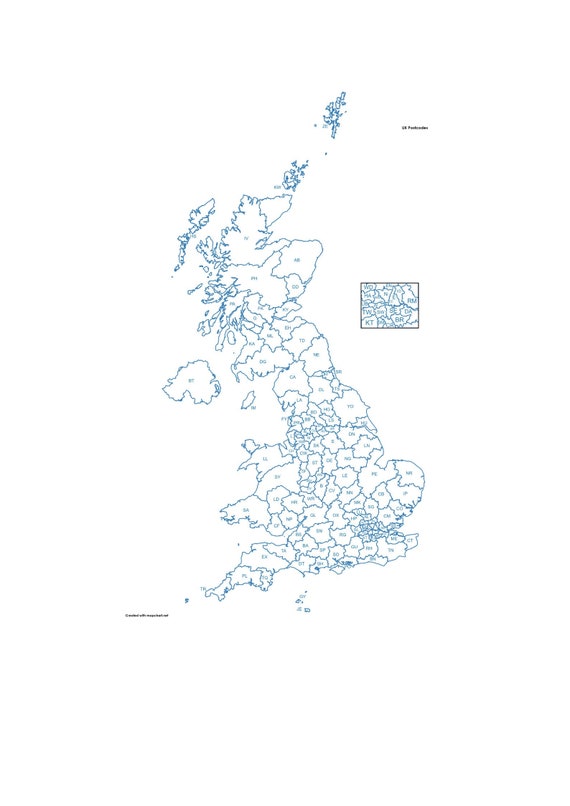 UK Postcode Map Instant Download Etsy Denmark uk-postcode-map-instant-download-etsy-denmark