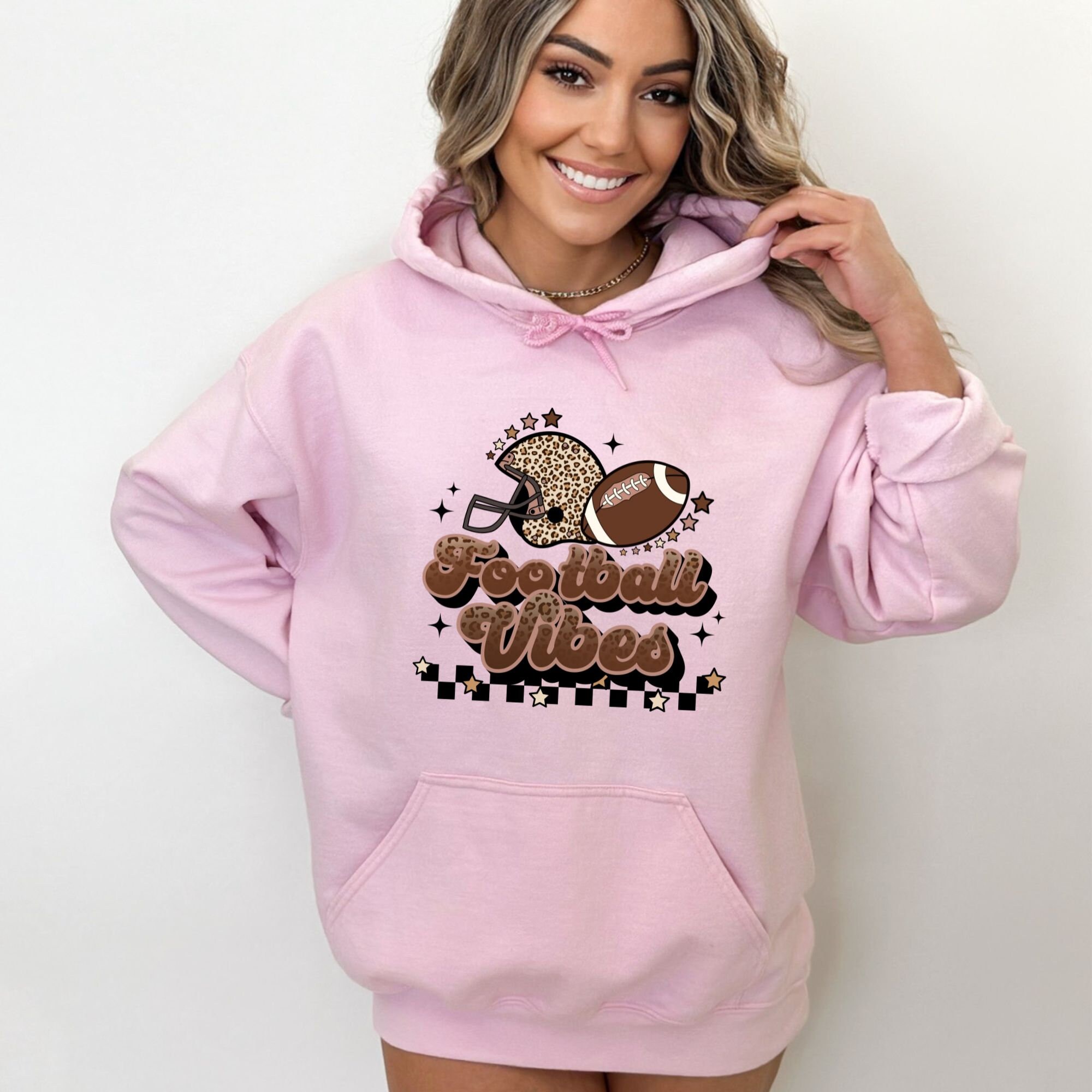 Football Hoodies Oversized Football Sweatshirt for Women Game Day ...