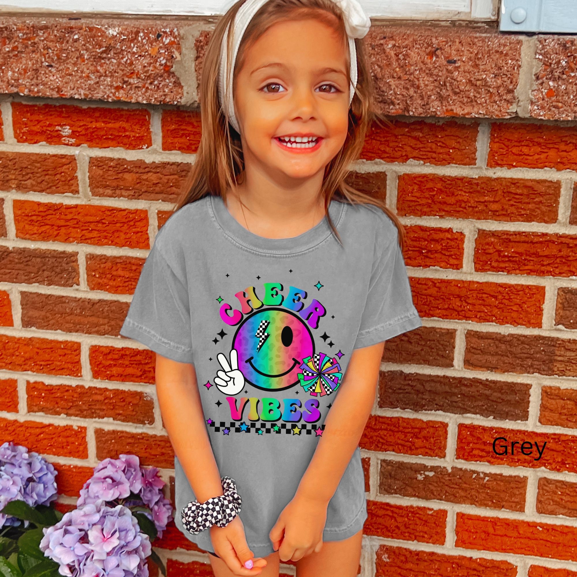Comfort Colors Girls Cheer Shirt Gift for Cheerleader Cheer Birthday ...