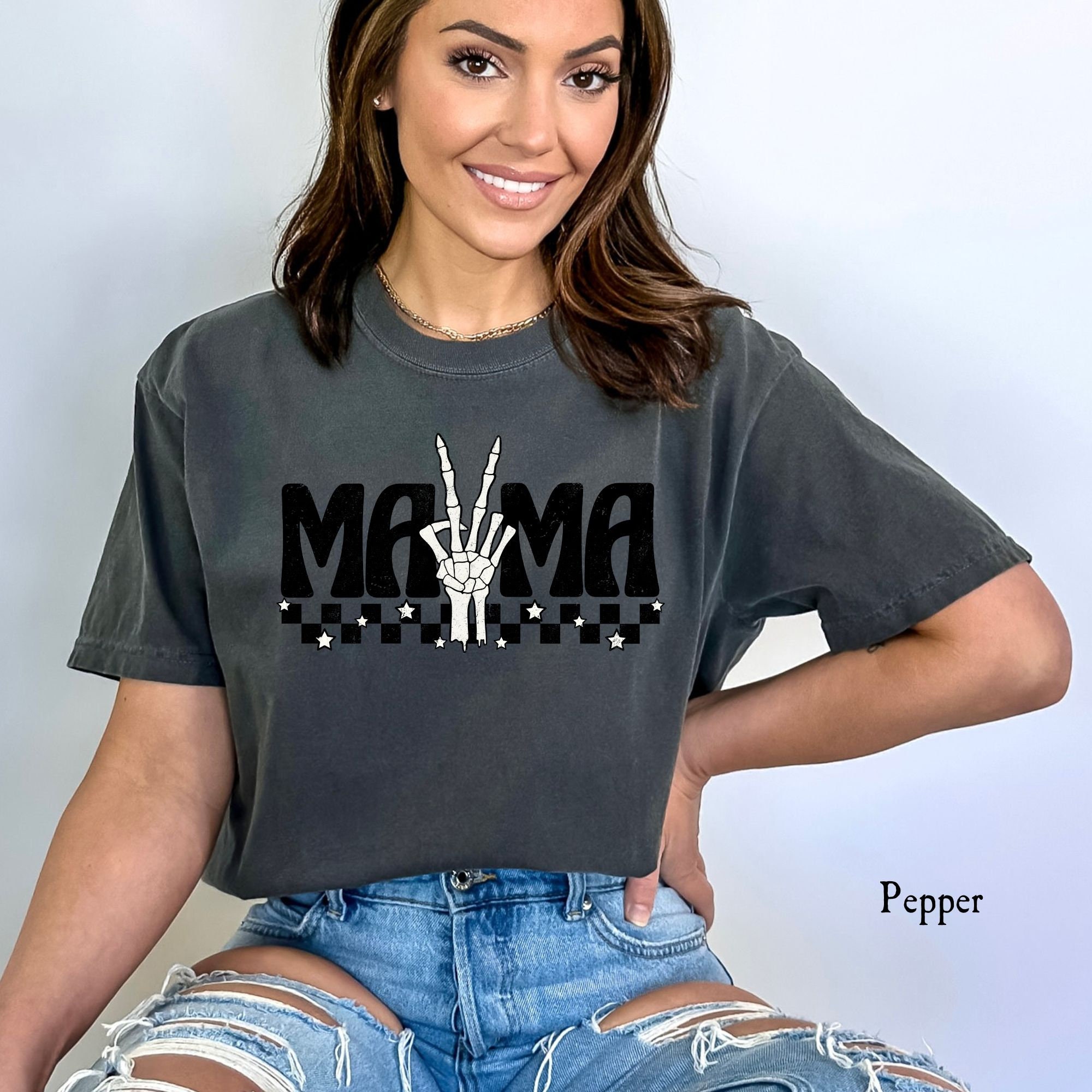 Mama Tee Shirt Checkered Mama Shirt Checkered Mama Tee Trendy - Etsy