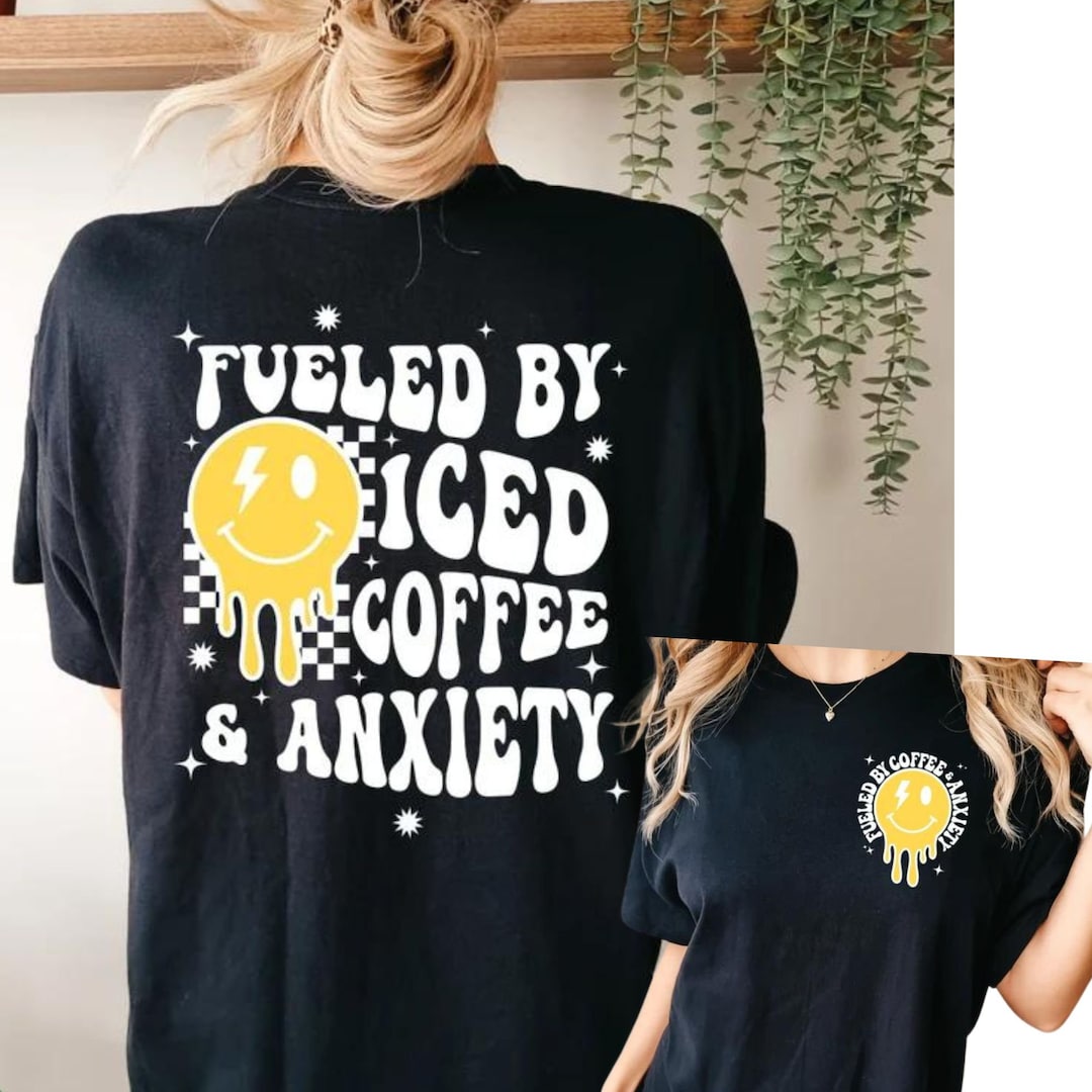 Funny Iced Coffee Shirt Skeleton Coffee Tshirts for Women Caffeine ...