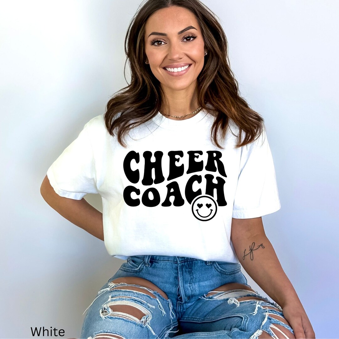 Comfort Colors Cheer Coach Shirt Retro Cheerleading Coach Tshirt ...
