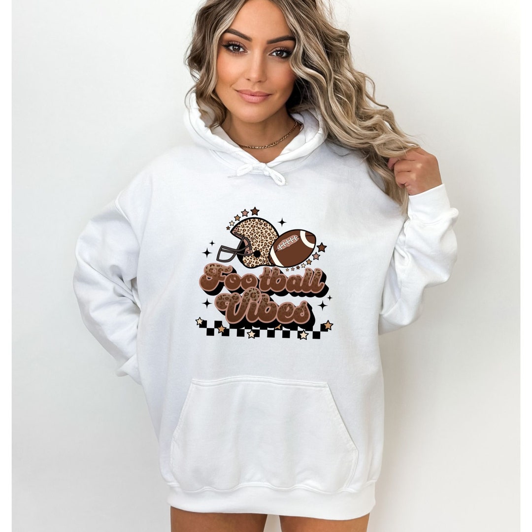 Football Hoodies Oversized Football Sweatshirt for Women Game Day ...