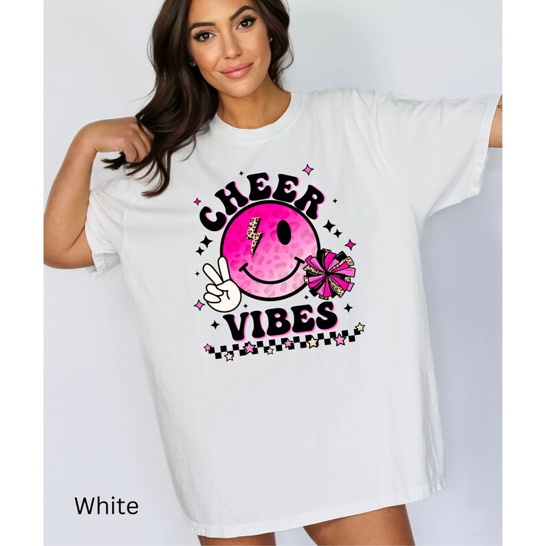 Rosa Cheer Camisa Mujeres Comfort Colores Cheer Tee Cheerleading ...