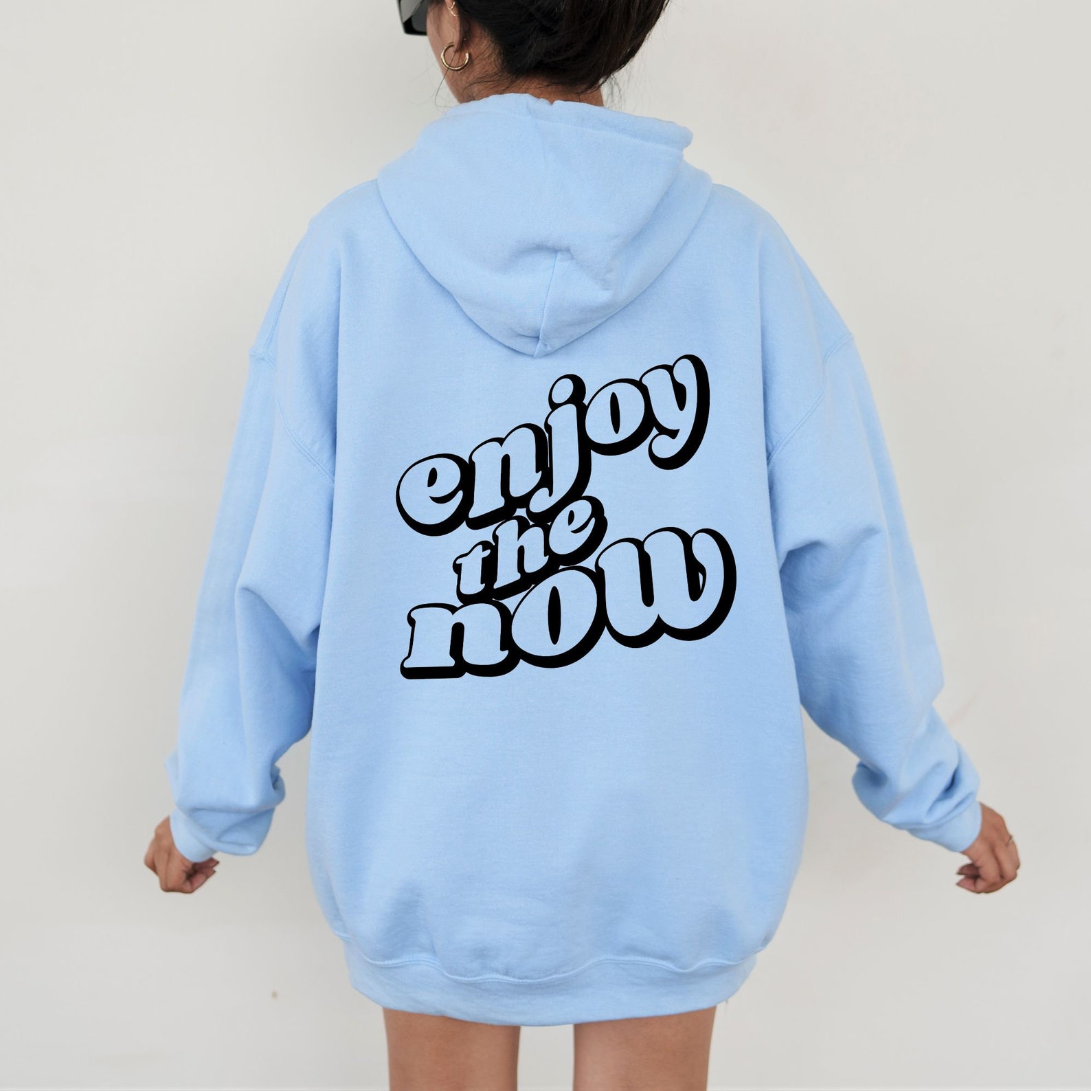 Positive Hoodies Aesthetic Enjoy the Little Things Sweatshirt Oversized ...
