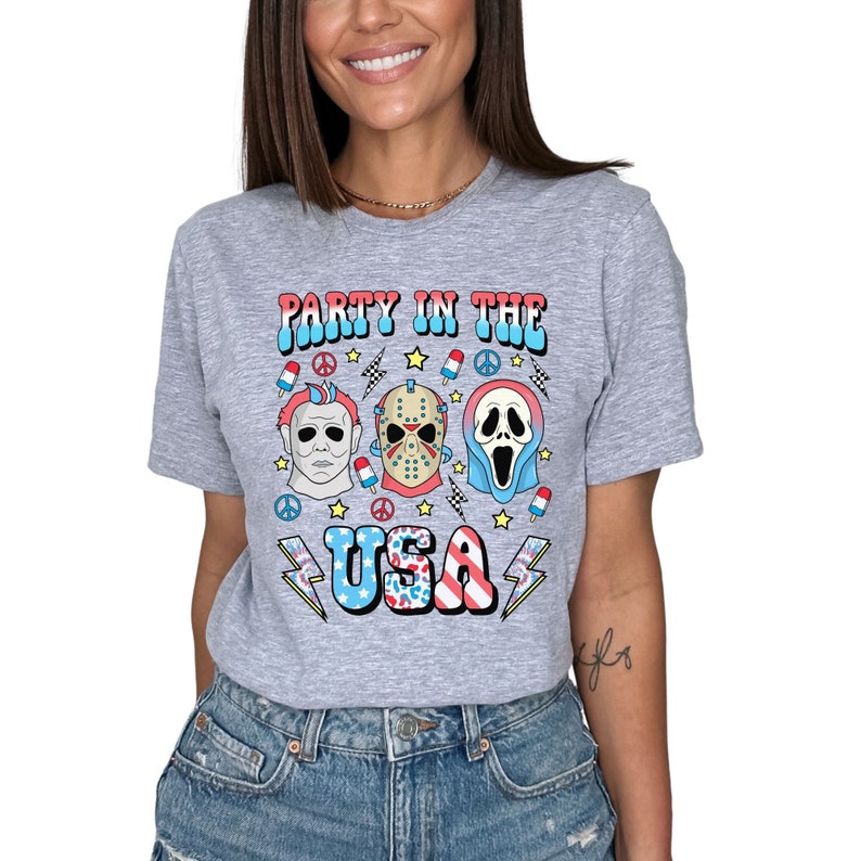 Horror 4th of July Shirt Women Funny July 4th Shirt Horror - Etsy
