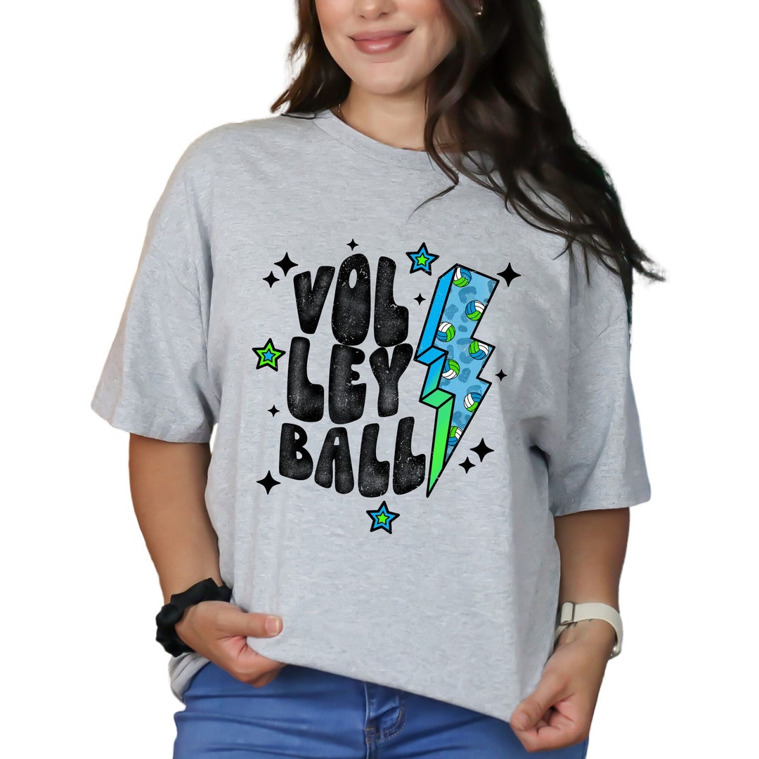 Volleyball Shirt Retro Volleyball Tee Oversized Game Day Tees Player ...