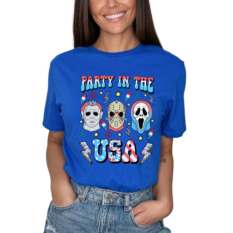 Horror 4th of July Shirt Women Funny July 4th Shirt Horror - Etsy