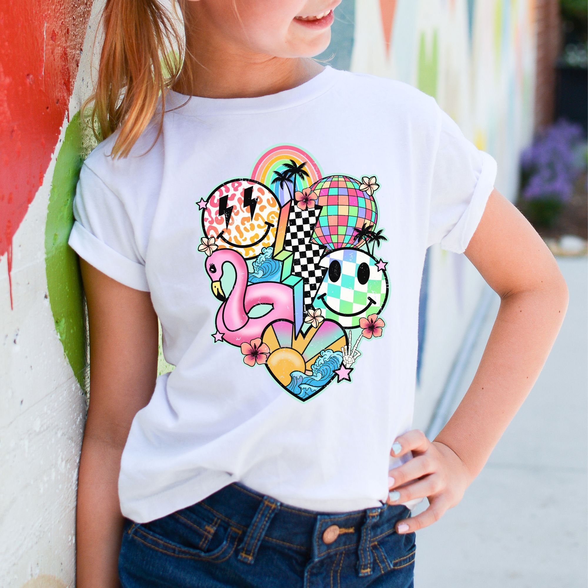 Girls Summer Shirts Youth Beach Tshirt Kids Comfort Colors Tee ...