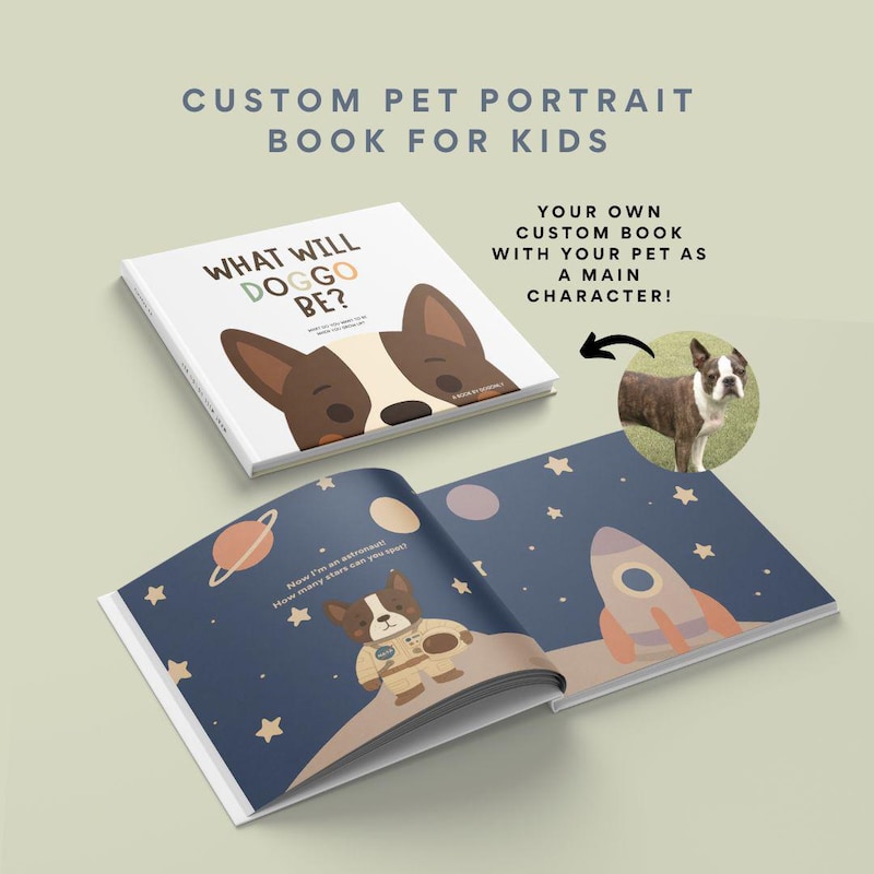 Custom Story Book Dog - Etsy