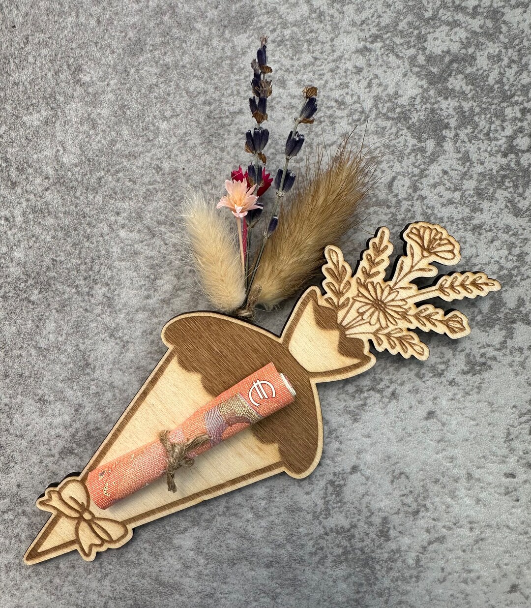 School Cone Money Gift for School Enrollment/ School Enrollment/ Card ...
