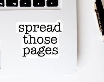 Spread Those Pages Sticker - Etsy