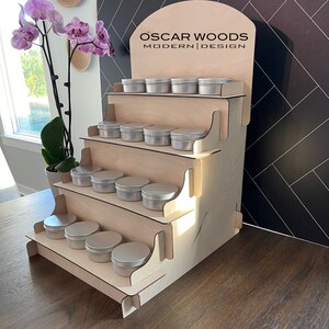 Tiered Display 13.5 Wide With 4 Deep Shelf. 4 & 3 - Etsy