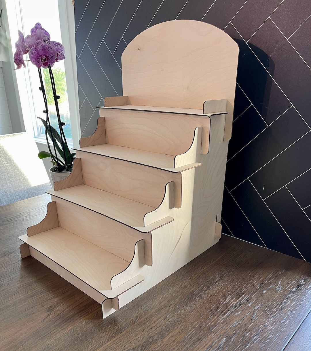 Tiered Display 13.5 Wide With 4 Deep Shelf. 4 & 3 - Etsy