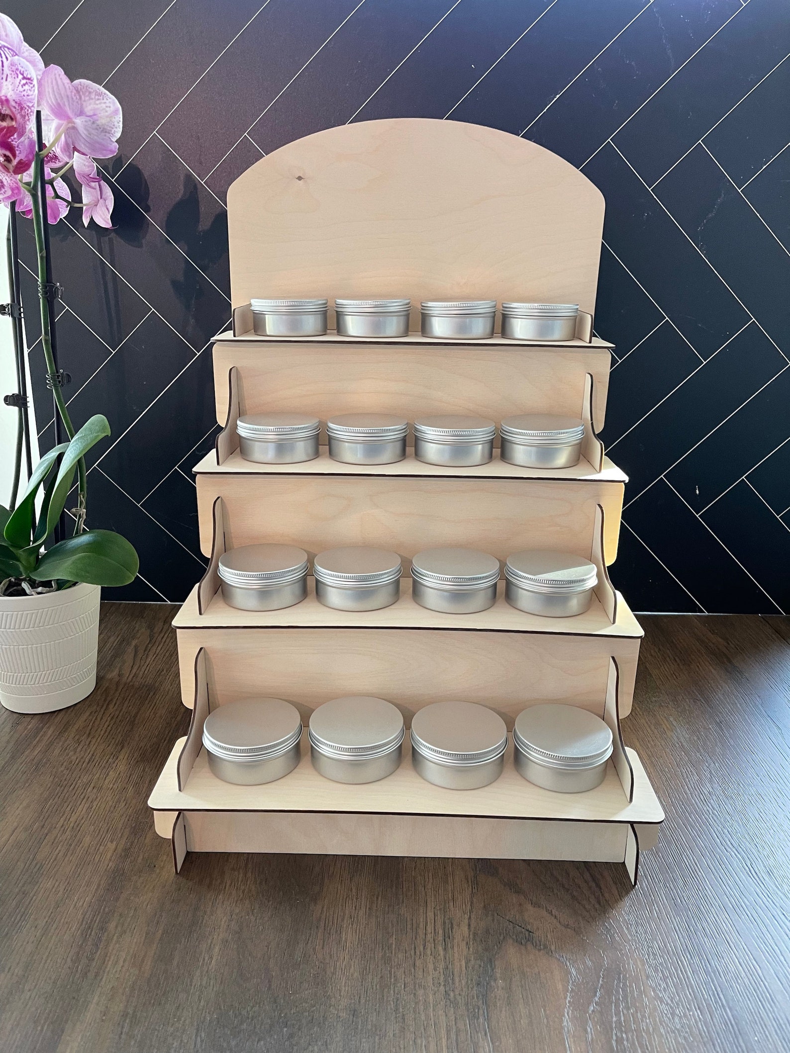 Tiered Display 13.5 Wide With 4 Deep Shelf. 4 & 3 - Etsy