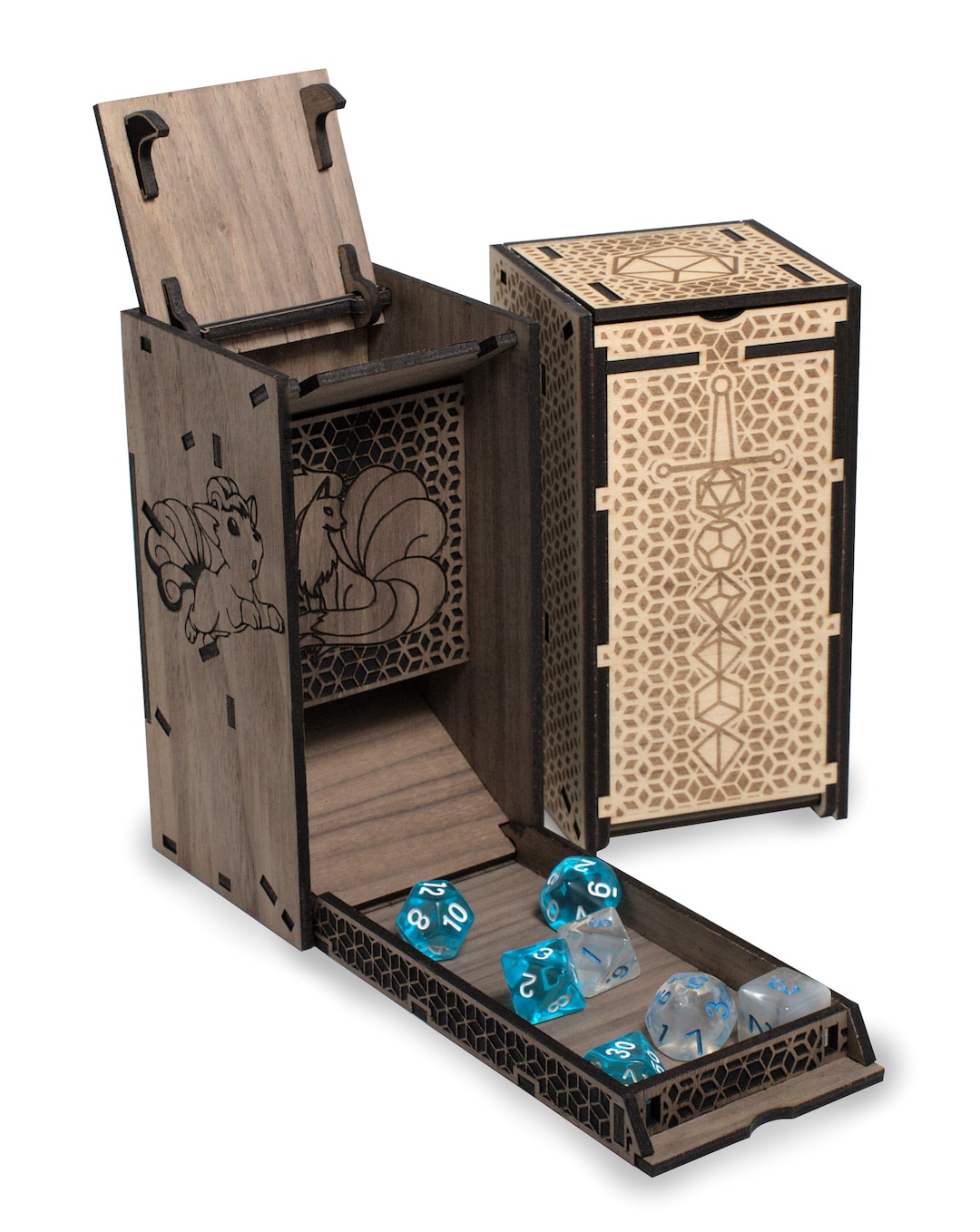 Customizable Laser Cut Dice Tower - Etsy