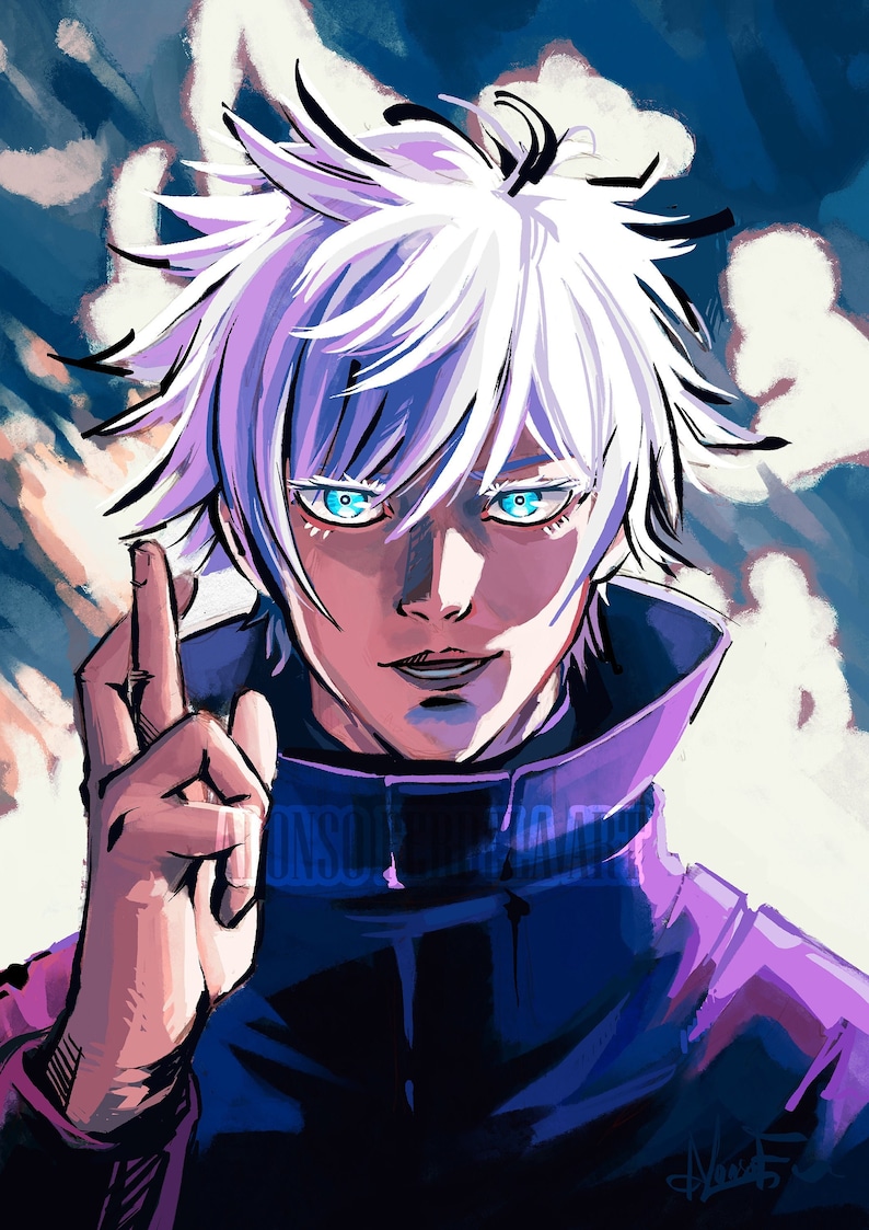 Gojo Satoru [jujutsu Kaisen] Art Print - Etsy Australia