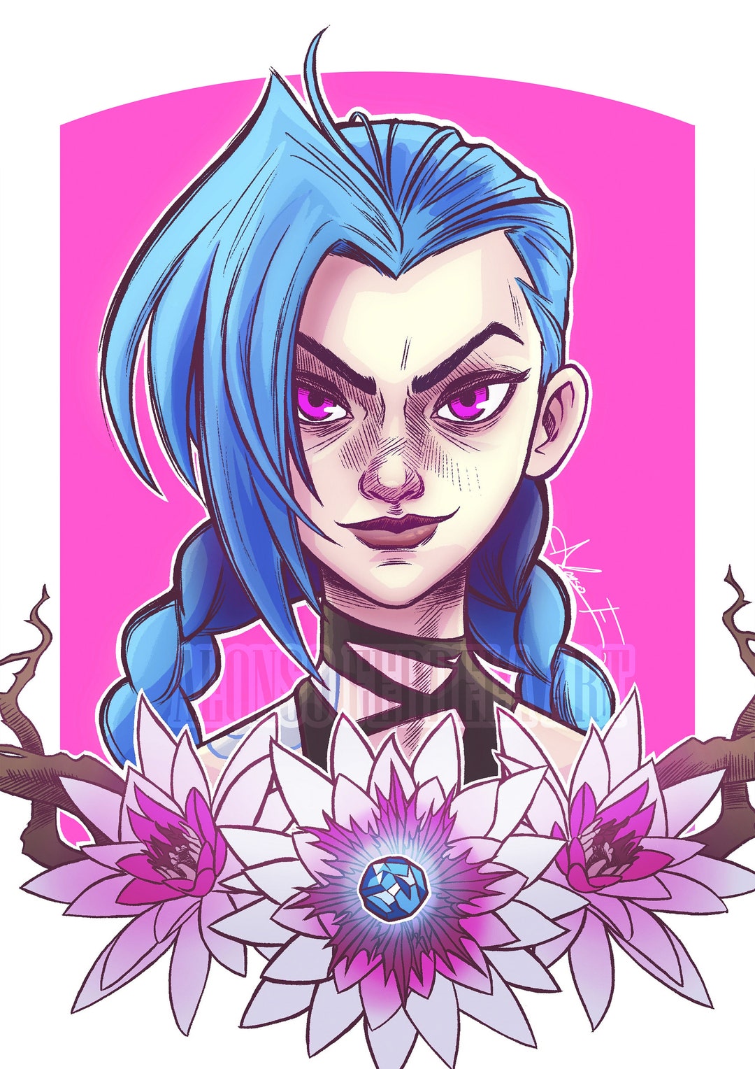 Jinx Portrait [arcane] Art Print - Etsy