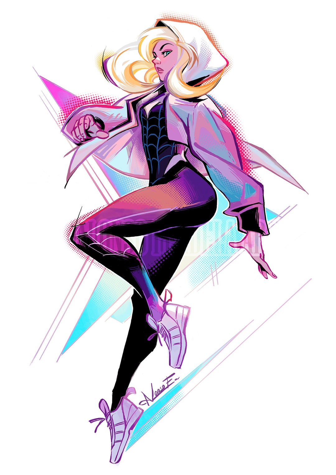 Gwen Stacy [ghost-spider] Art Print - Etsy