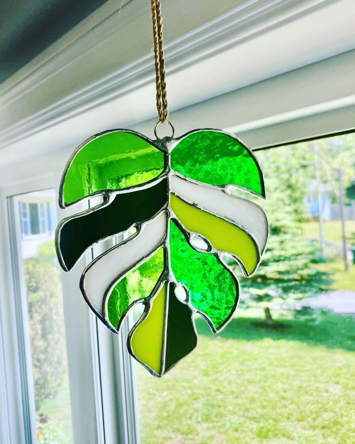 Monstera Leaf Stained Glass - Etsy